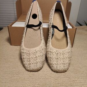 Rothy's | Shoes | The Max Square Mary Jane In Pearl Boucl | Poshmark